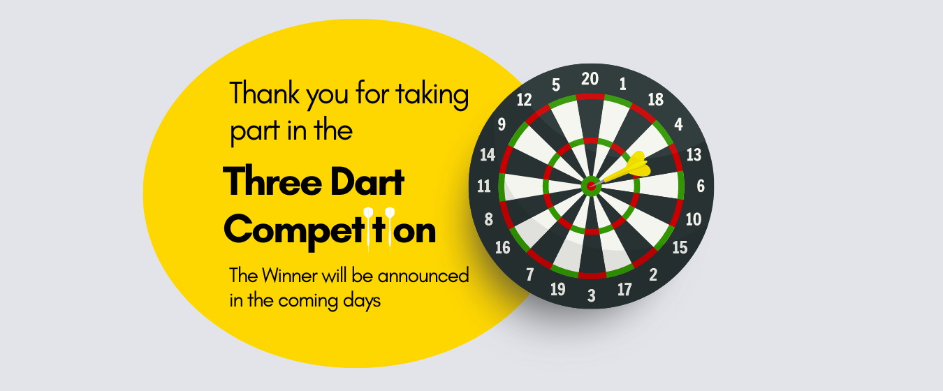 Thank you for taking part in the Three Dart Competition | Recticel Insulation